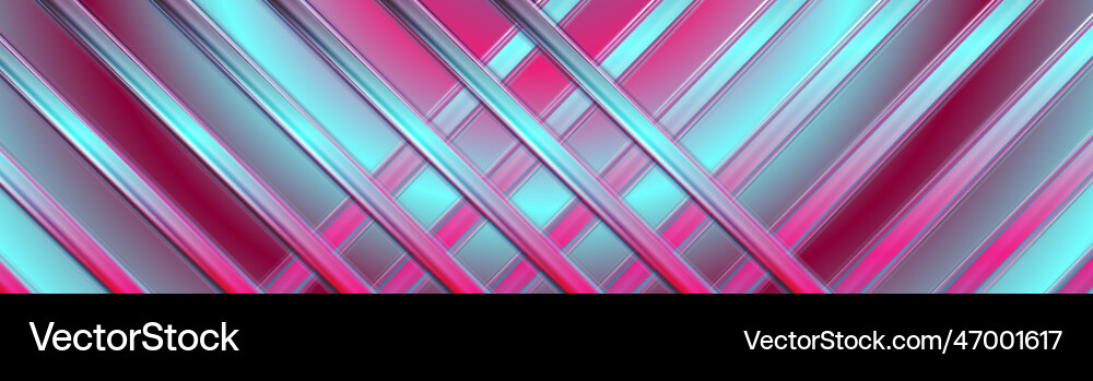 Holographic glossy stripes geometric abstract Vector Image