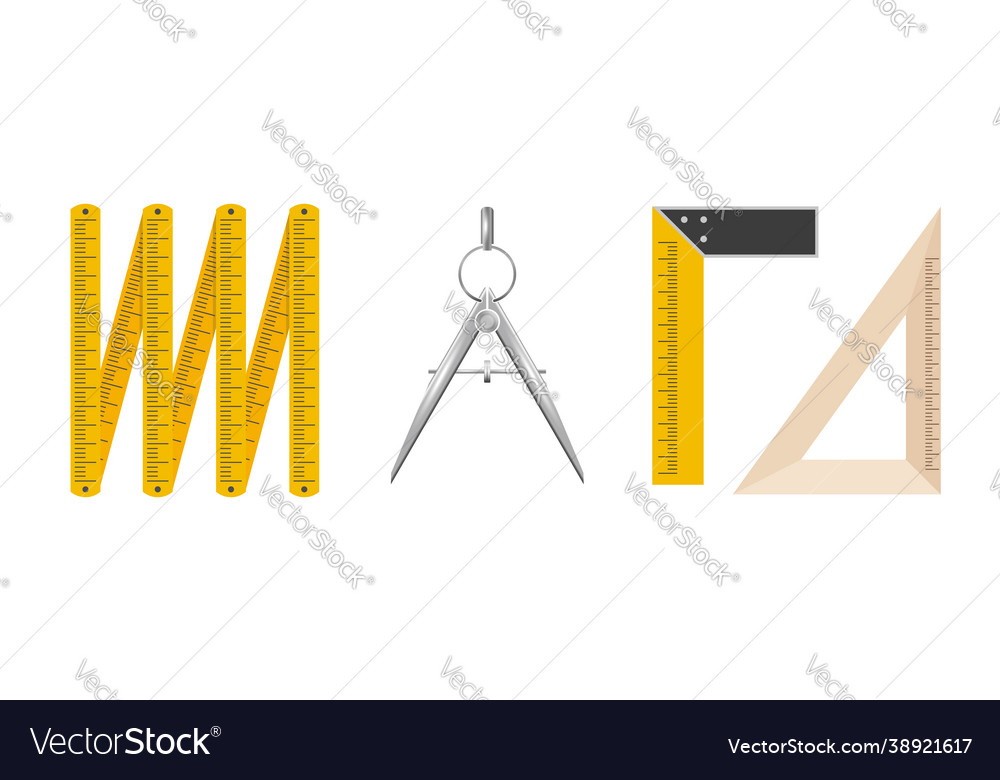 Measuring tools 3d Royalty Free Vector Image - VectorStock