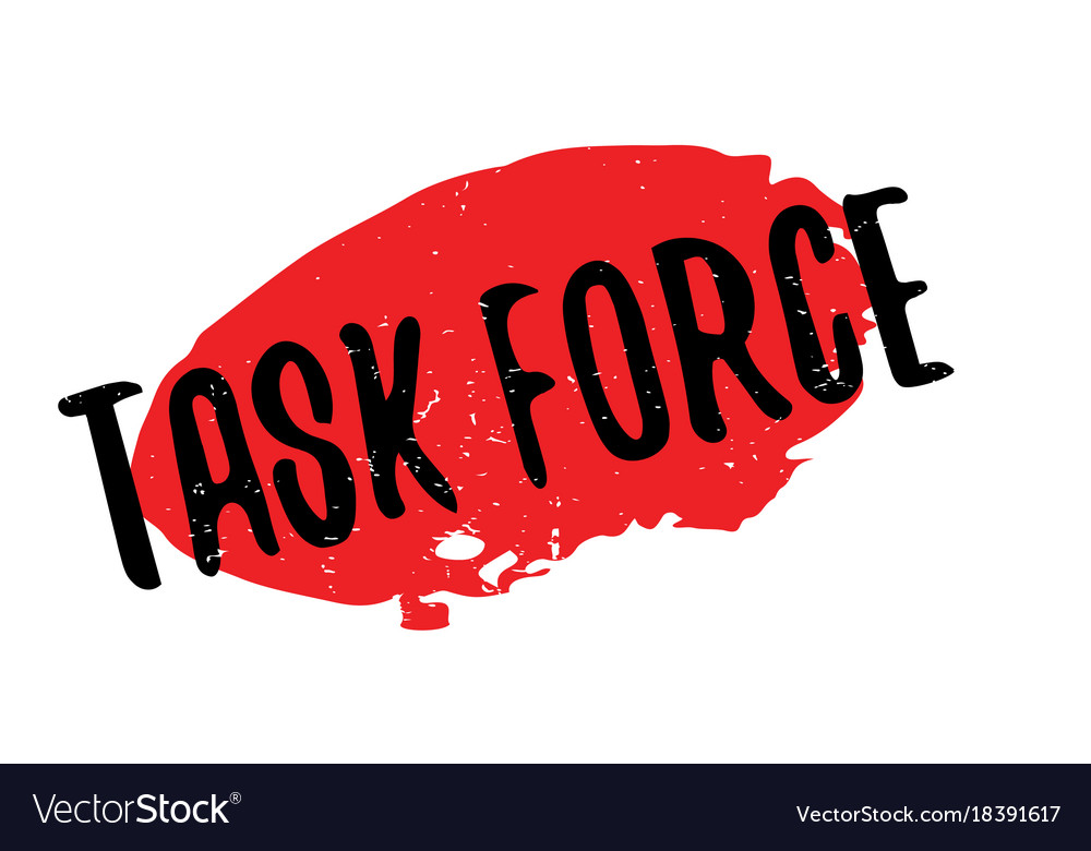 Task force rubber stamp Royalty Free Vector Image