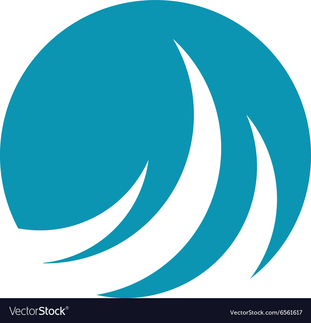 Wave logo Royalty Free Vector Image - VectorStock