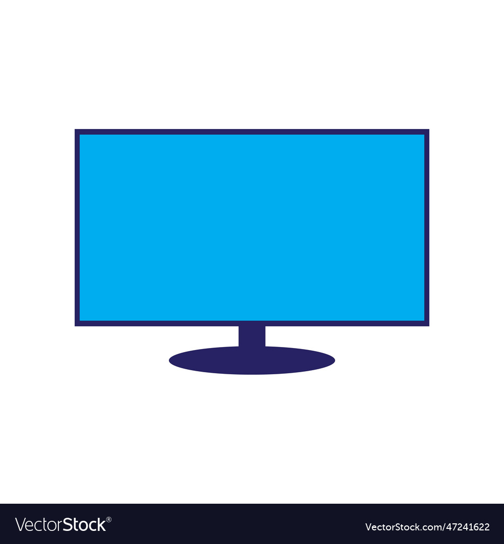 Computer logo design Royalty Free Vector Image