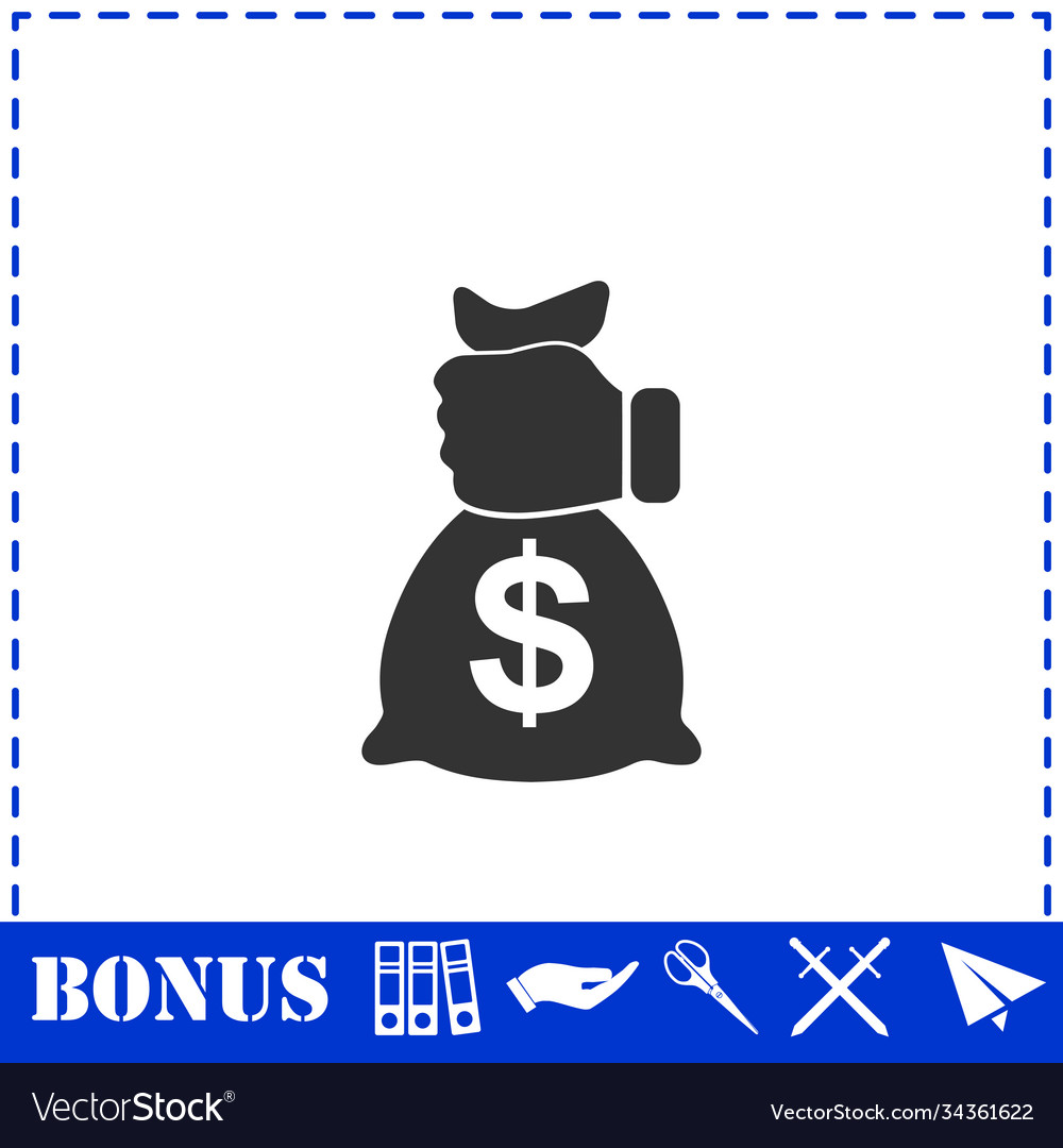 Robbery icon flat Royalty Free Vector Image - VectorStock