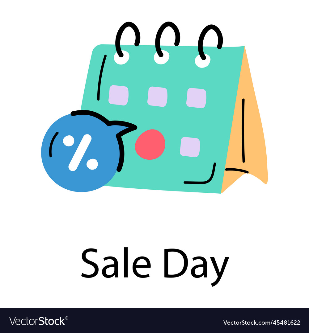 Sale Day Royalty Free Vector Image Vectorstock 