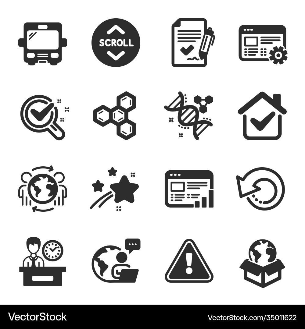 Set technology icons such as recovery data Vector Image
