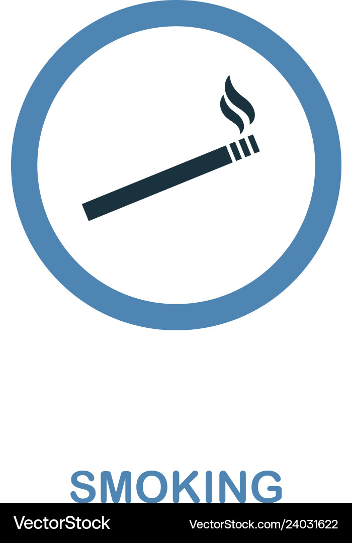 Smoking icon monochrome style design from Vector Image