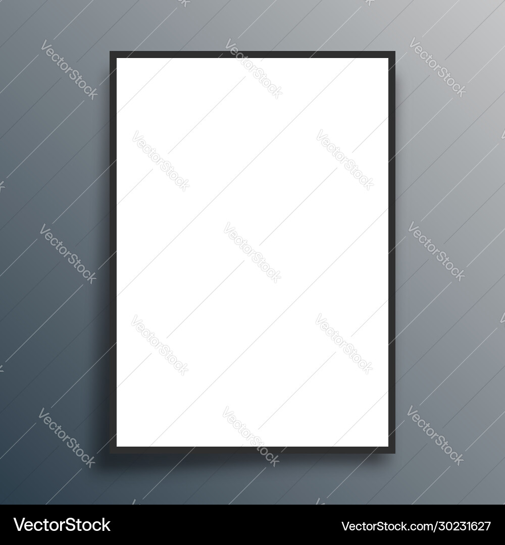 Blank background template for banner flyer Vector Image