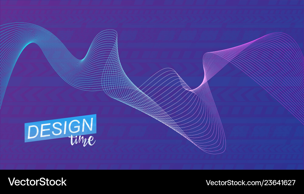 Colored wave poster for sports Royalty Free Vector Image