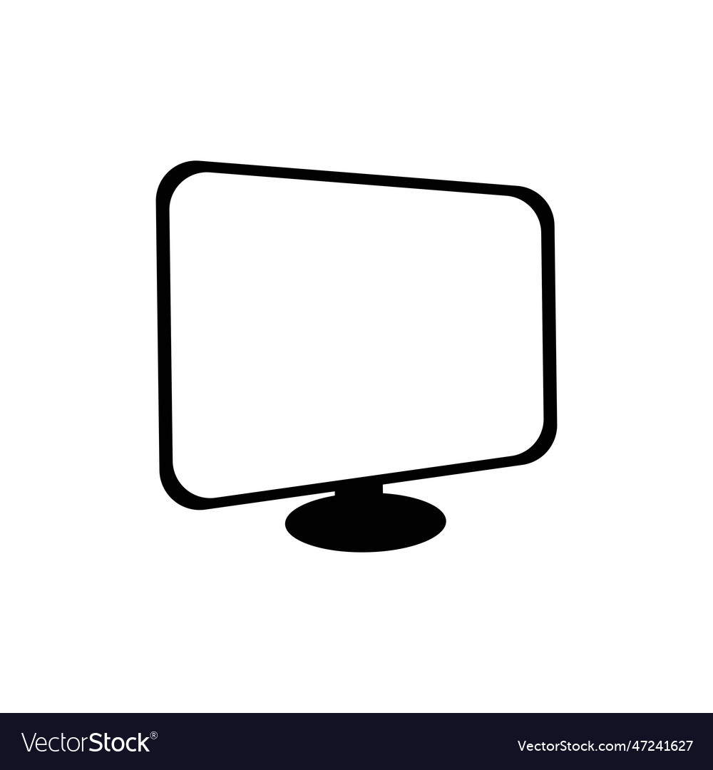 Computer logo design Royalty Free Vector Image