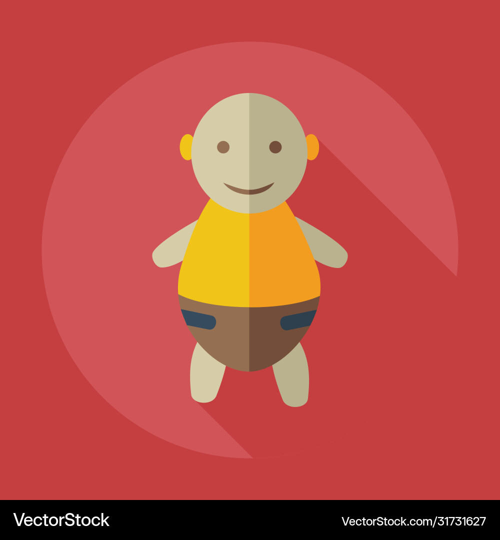 Flat modern design with shadow icons children Vector Image