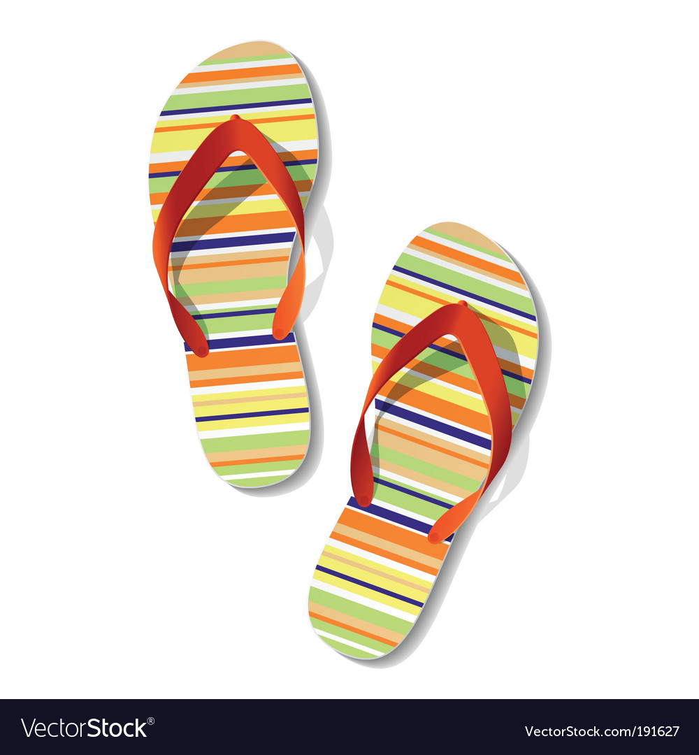 Flip flops Royalty Free Vector Image - VectorStock