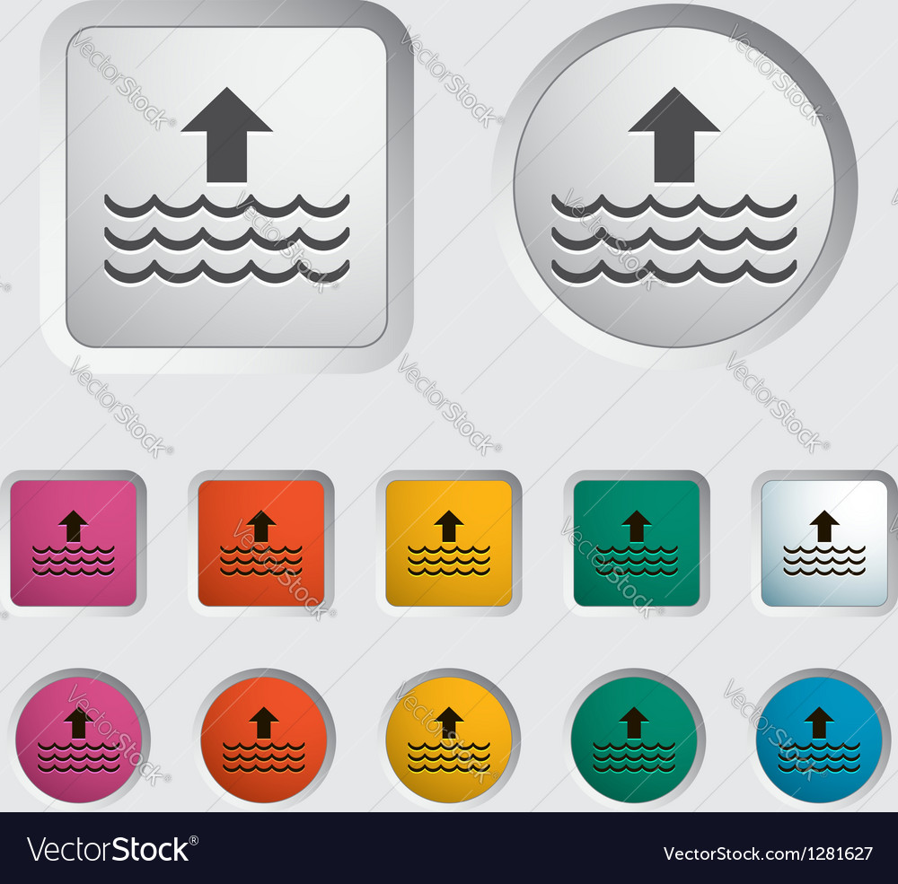High tide Royalty Free Vector Image - VectorStock