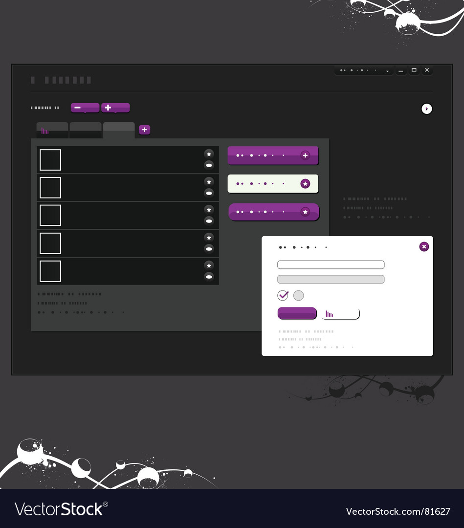 Map interface Royalty Free Vector Image - VectorStock