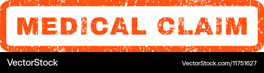 Medical claim rubber stamp Royalty Free Vector Image