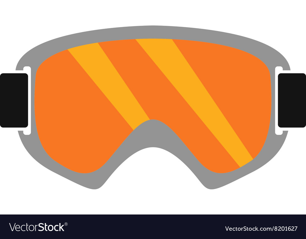 Snowboarding sport glasses design protection Vector Image
