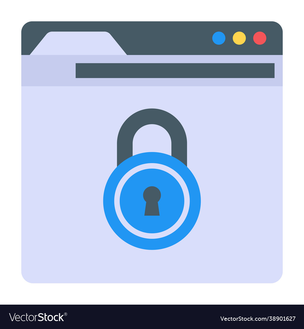Website security Royalty Free Vector Image - VectorStock