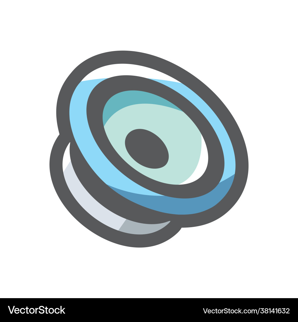 Audio speaker equipment icon cartoon Royalty Free Vector