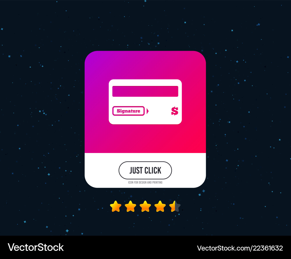 Credit card sign icon debit symbol Royalty Free Vector Image