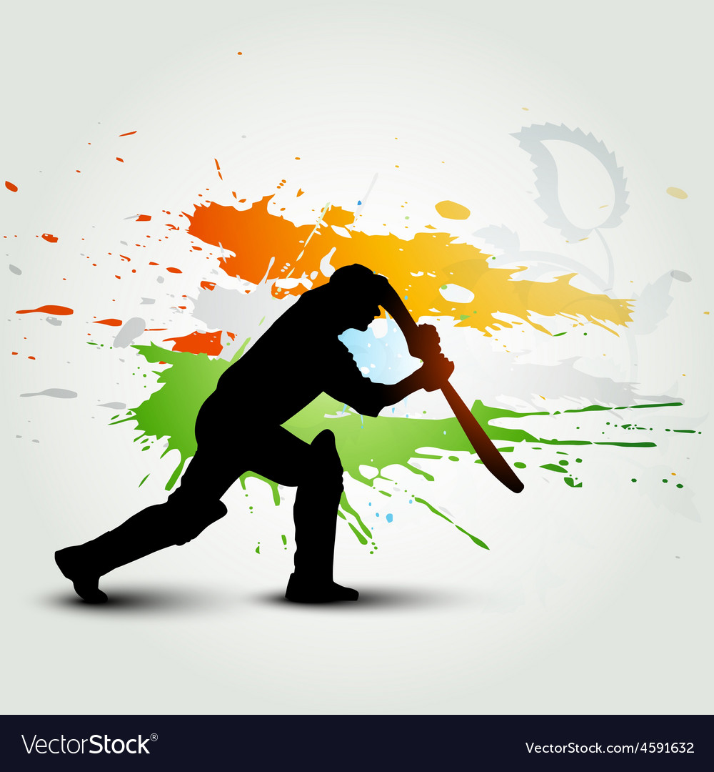 Cricket background Royalty Free Vector Image - VectorStock