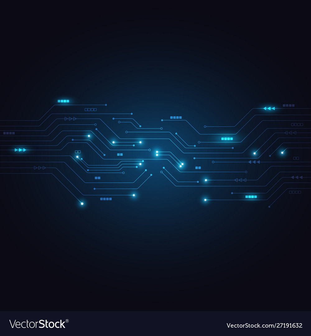 High tech technology geometric Royalty Free Vector Image