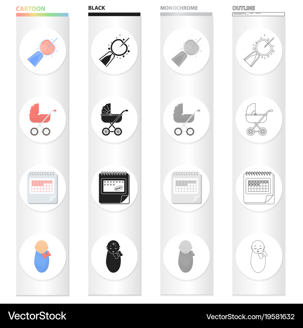 Hospital maternity and other web icon Royalty Free Vector