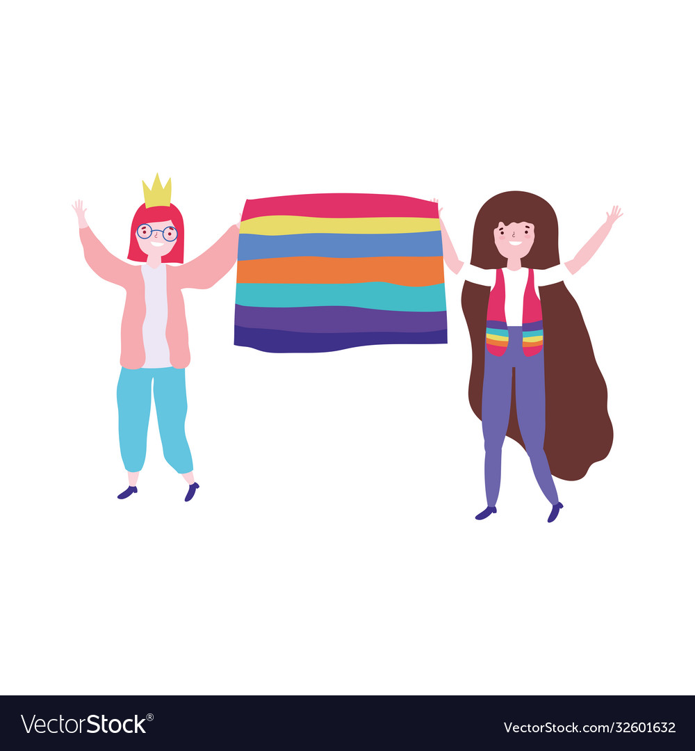 Pride parade lgbt community people movement Vector Image