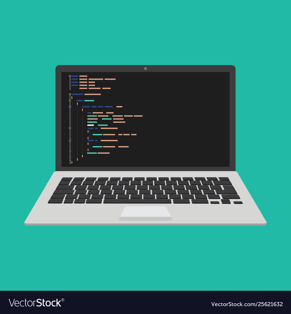 Programming web development concept code Vector Image