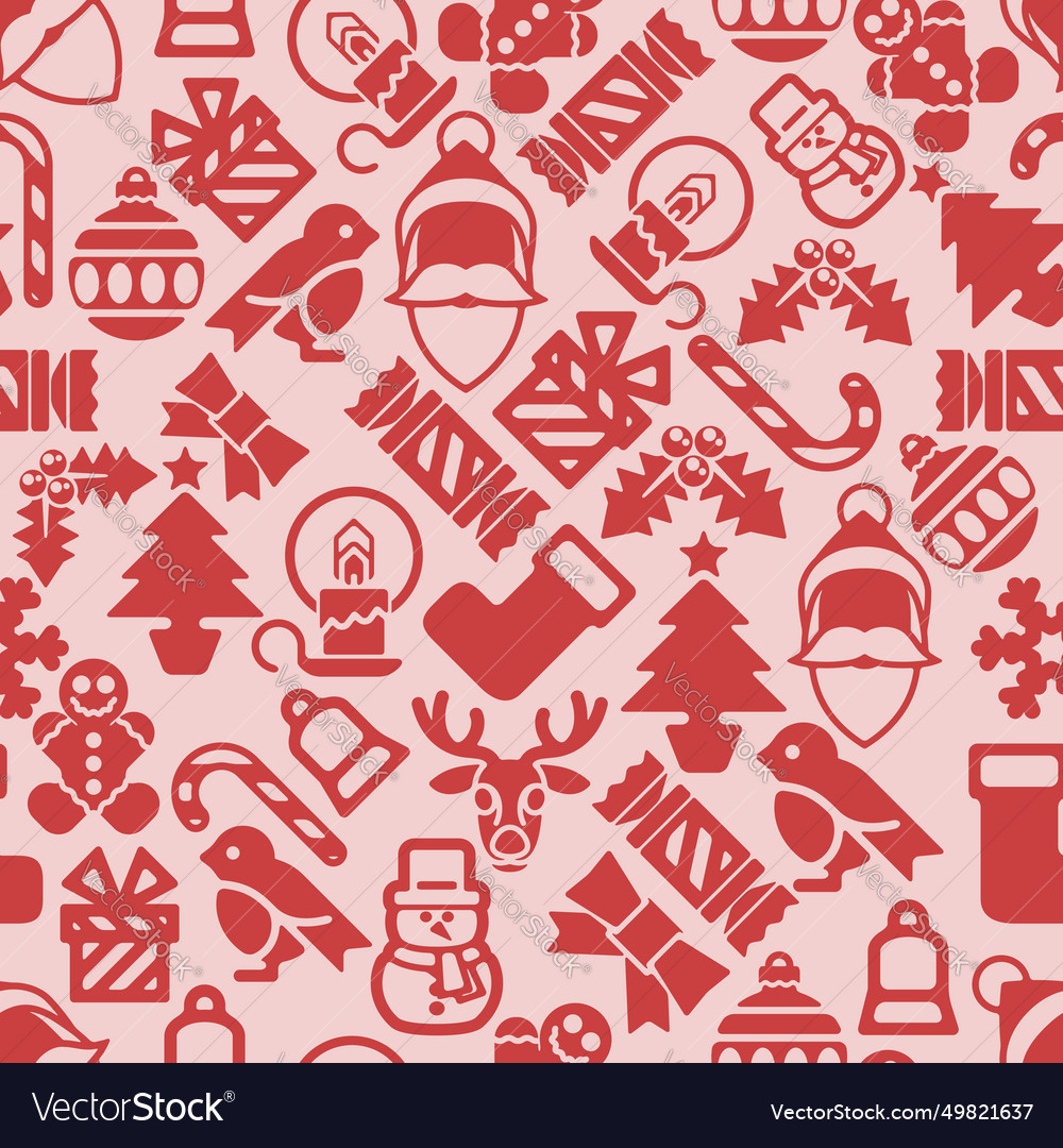 Christmas pattern background Royalty Free Vector Image