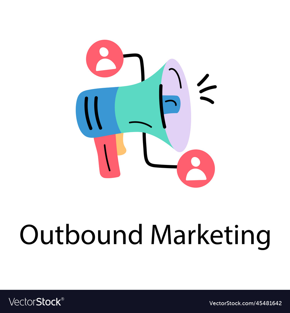 Outbound marketing Royalty Free Vector Image - VectorStock Outbound marketing Royalty Free Vector Image - VectorStock