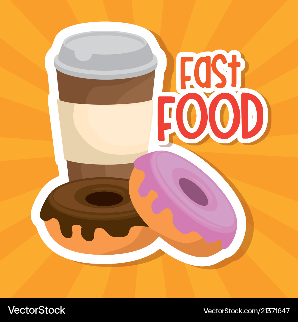 Coffee and donuts menu Royalty Free Vector Image