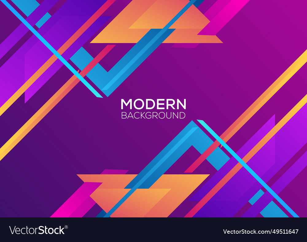Modern gradient geometric background design Vector Image