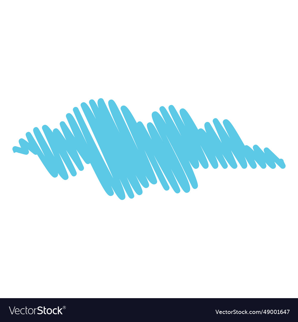 Sky cloud scribble icon Royalty Free Vector Image