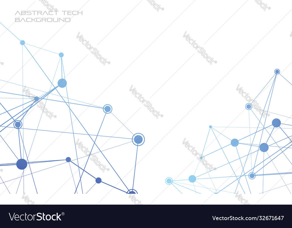 Structure particles or molecules connected Vector Image