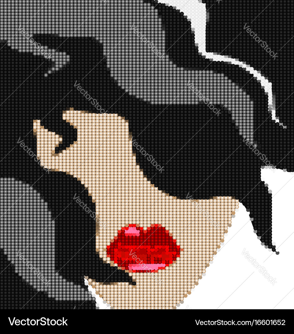 Abstract female face Royalty Free Vector Image