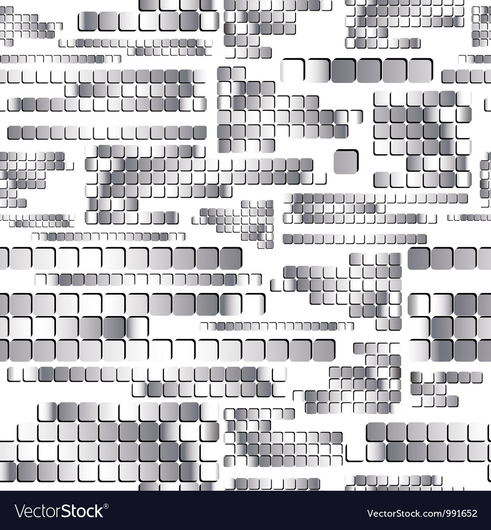 Chrome seamless pattern Royalty Free Vector Image