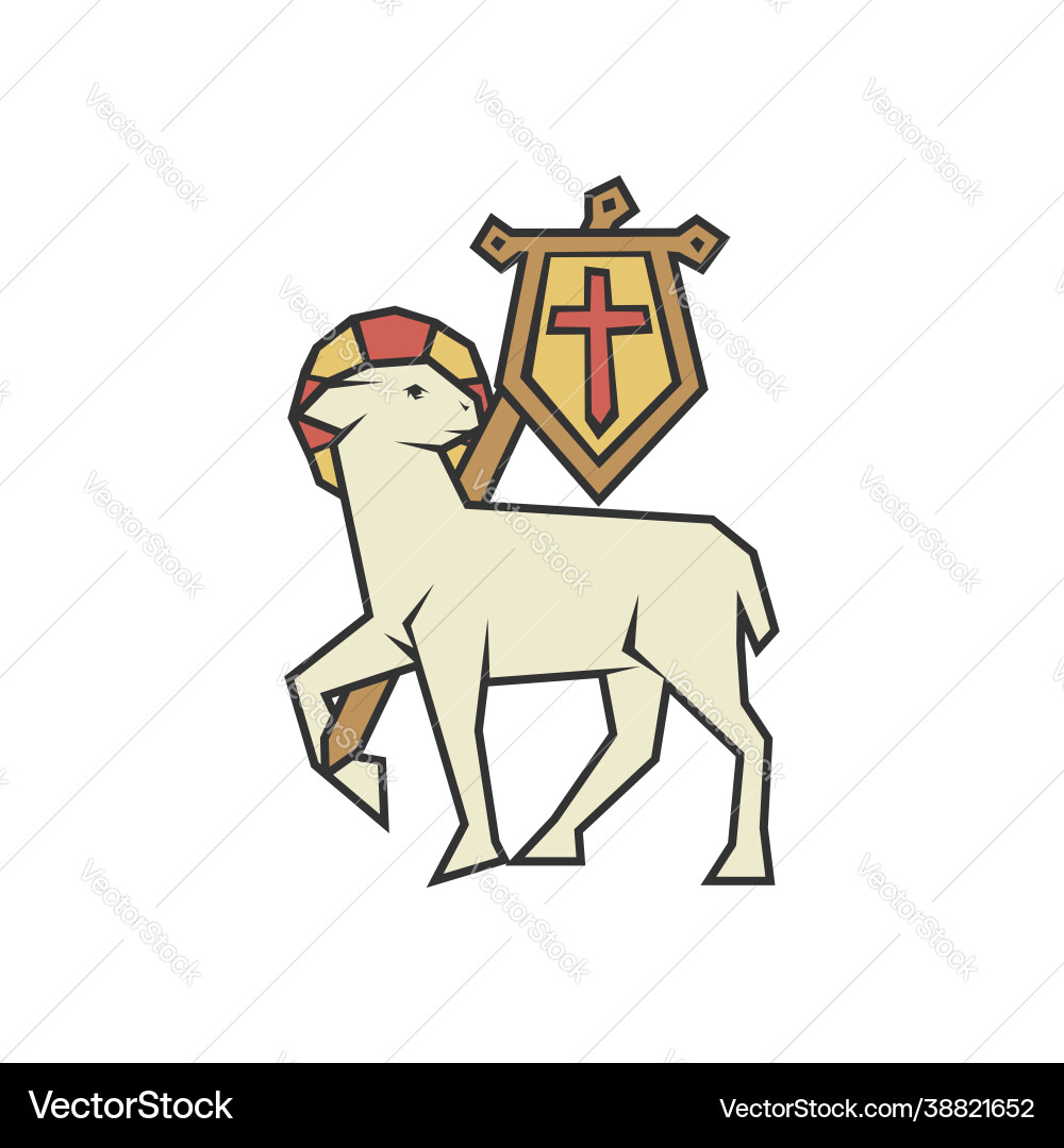 Lamb god who takes away sin Royalty Free Vector Image