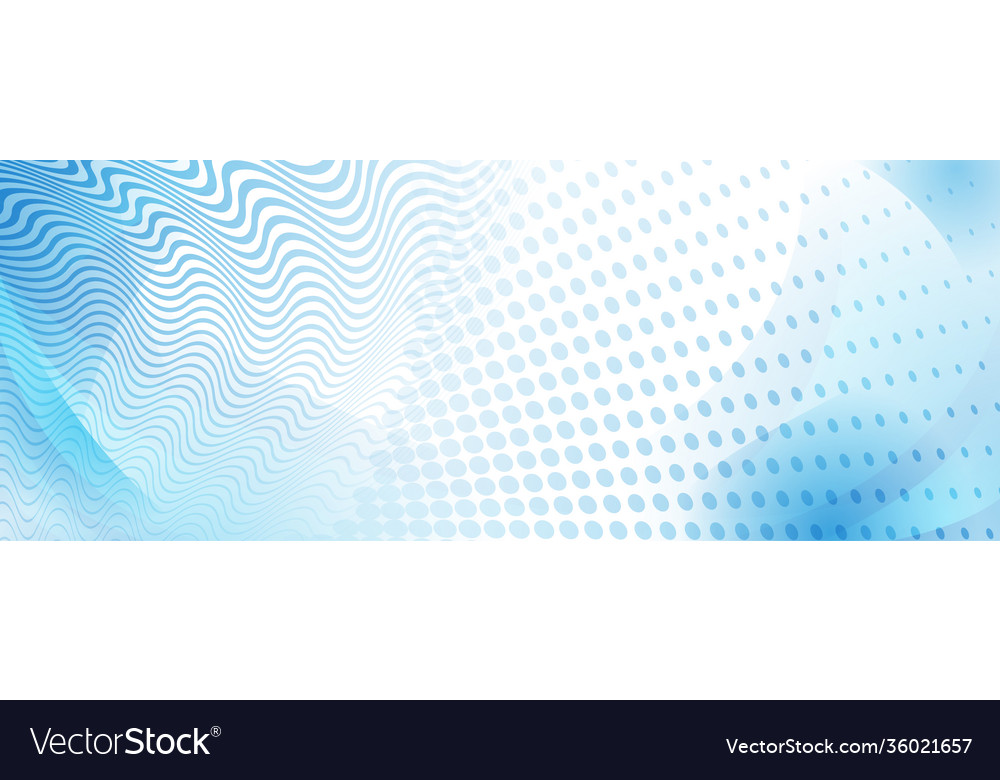 Abstract Background Curves And Halftone Dots Vector Image