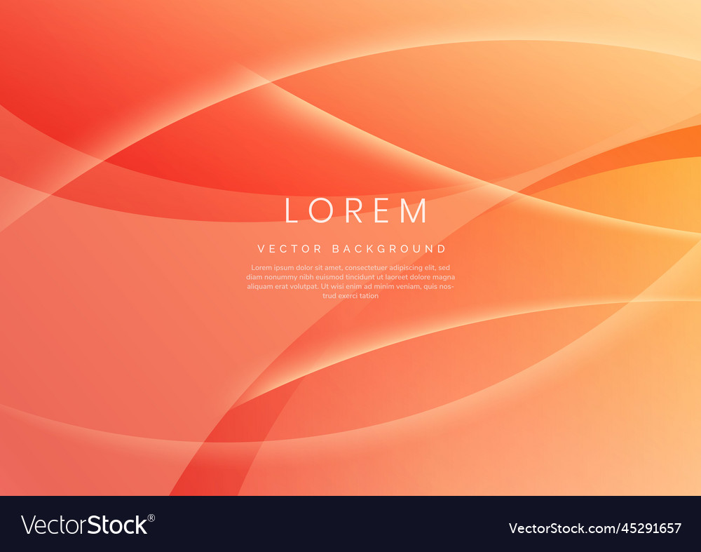 Abstract orange gradient background with dynamic Vector Image