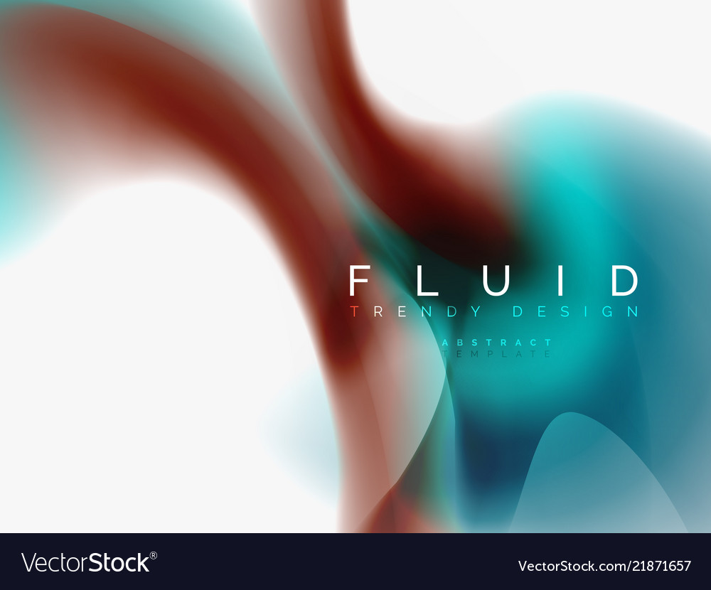 Background abstract - liquid colors wave flow Vector Image