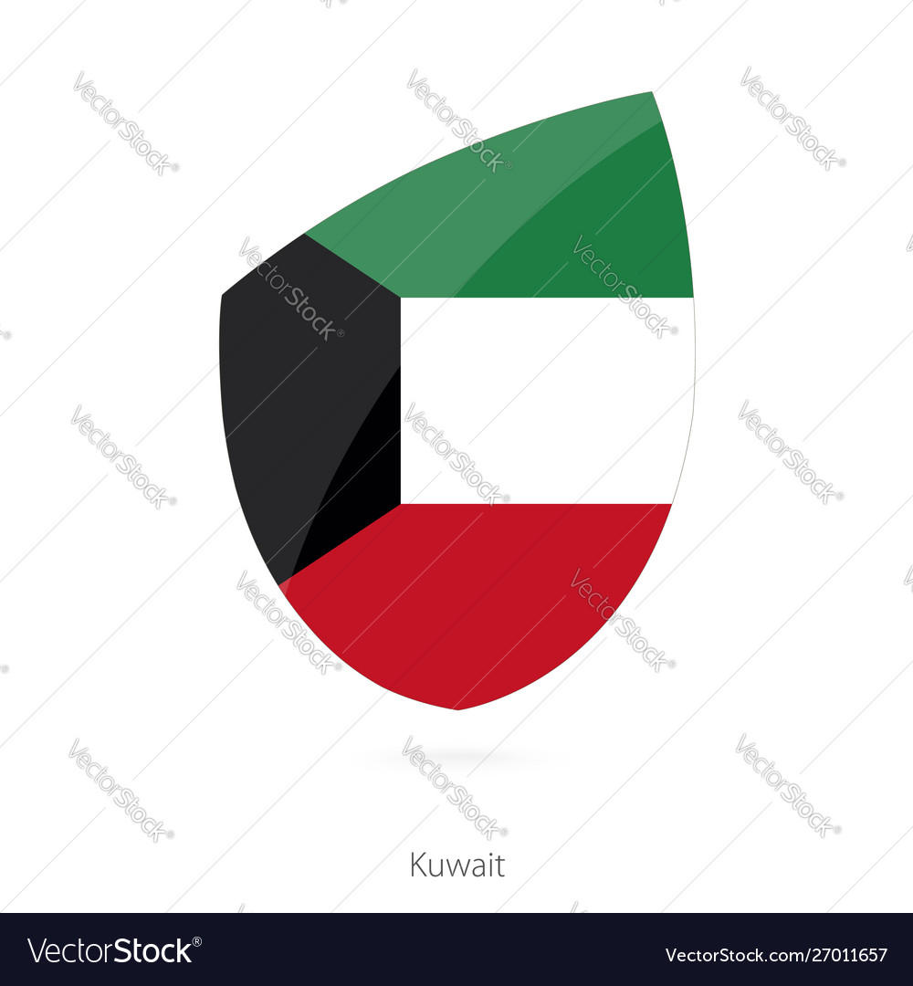 Flag kuwait Royalty Free Vector Image - VectorStock