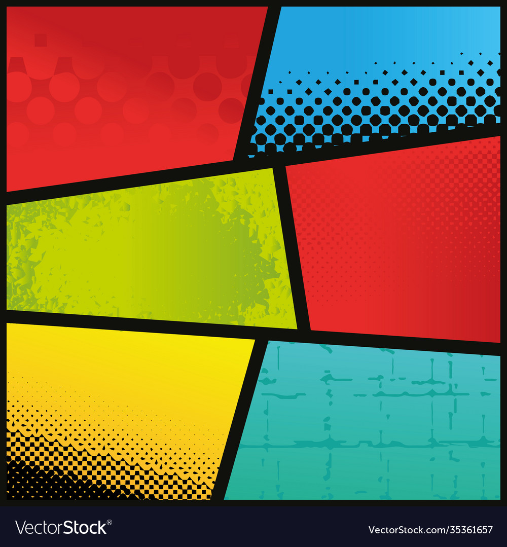 Halftone comic background Royalty Free Vector Image