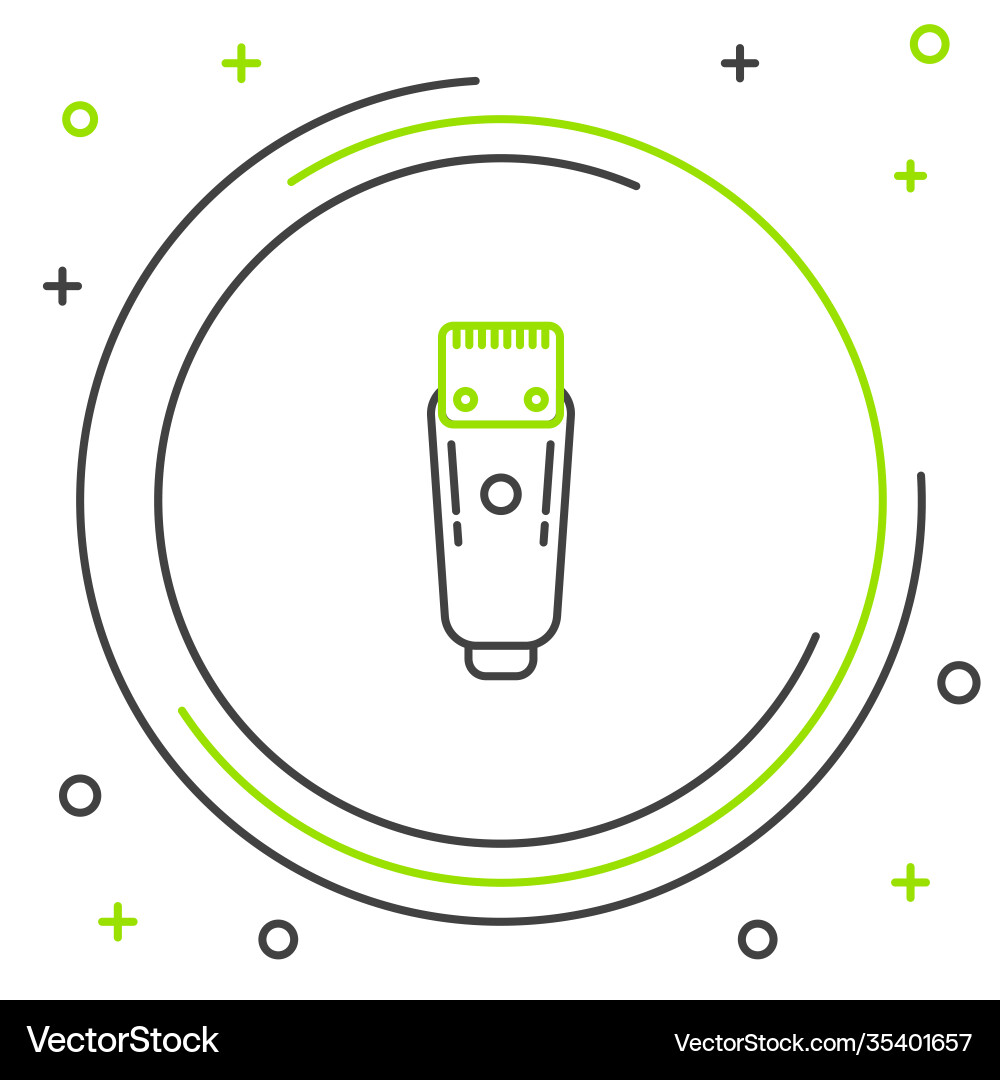 Line electrical hair clipper or shaver icon Vector Image