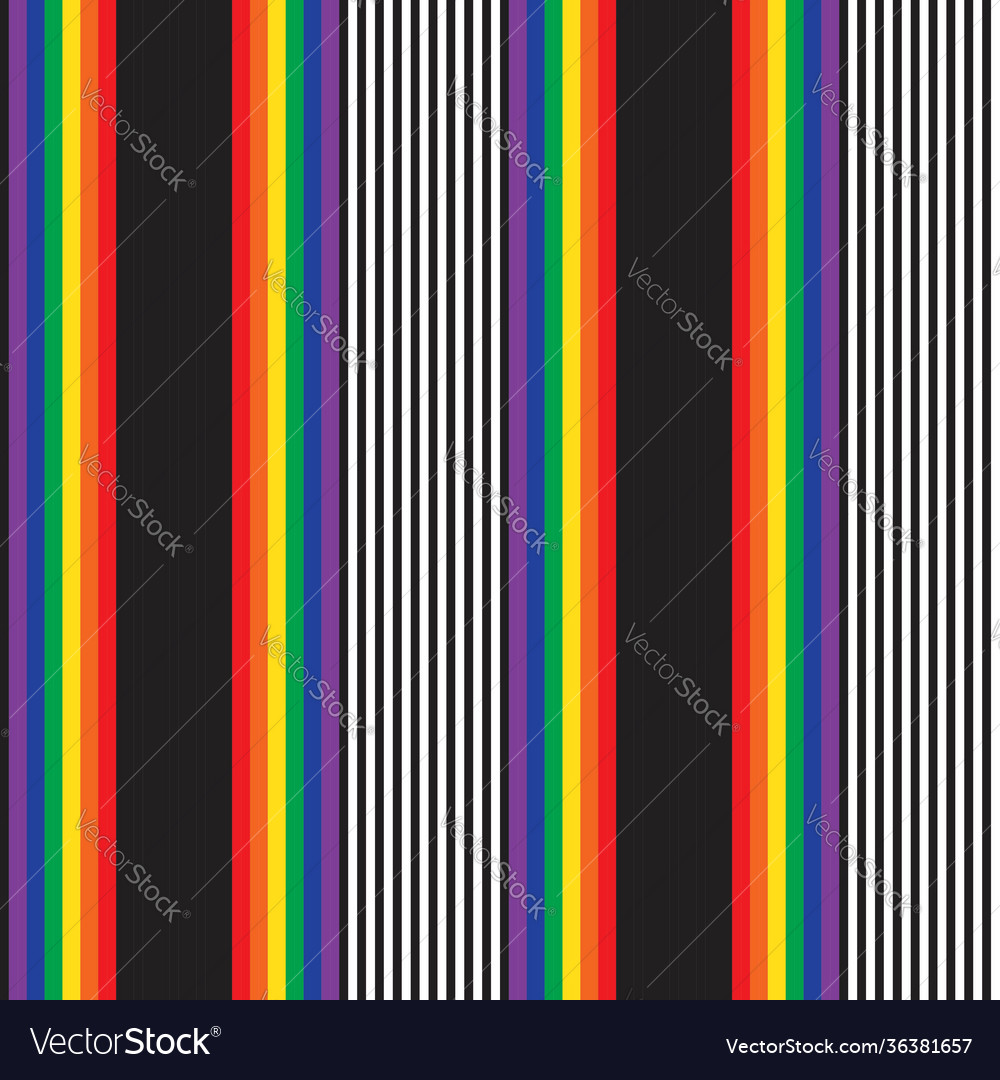 Rainbow stripe seamless pattern background Vector Image