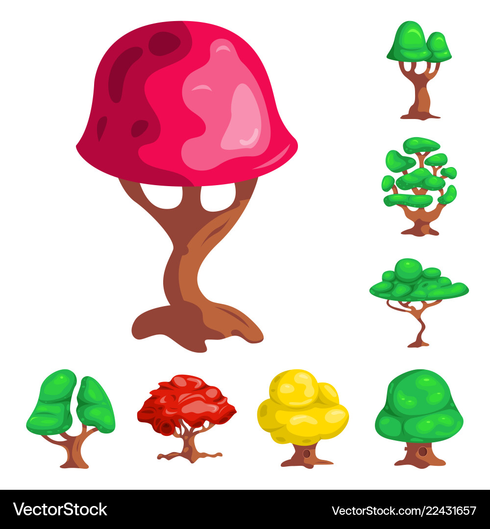 Tree and nature sign Royalty Free Vector Image