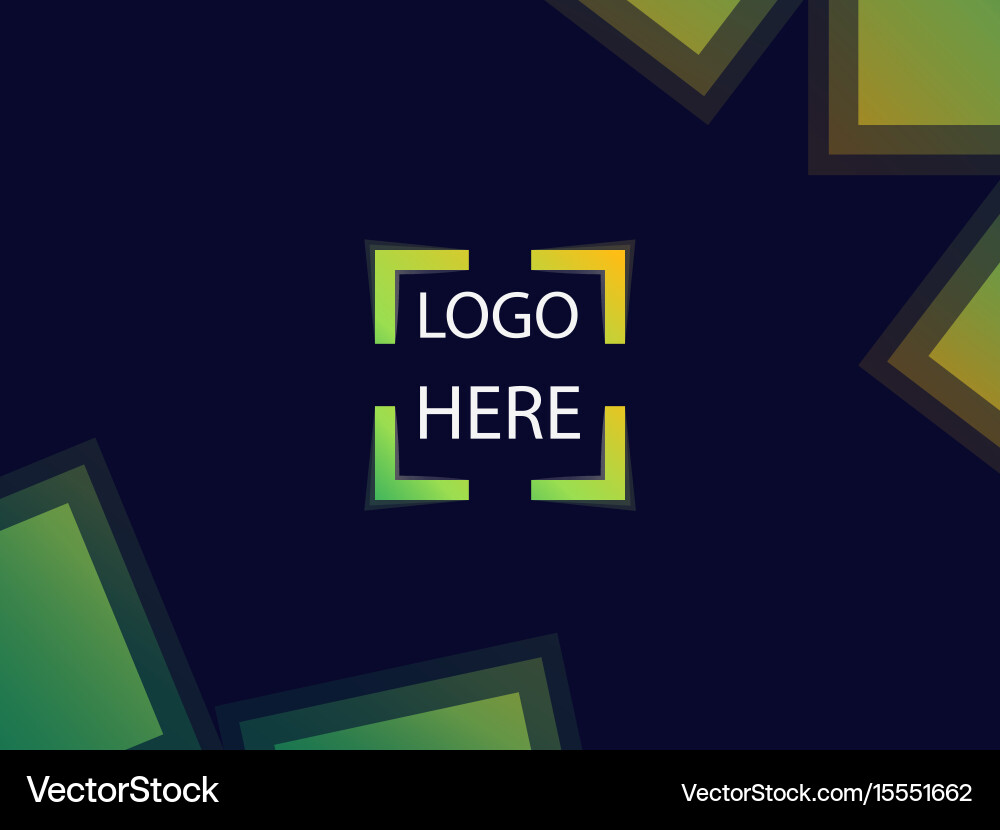 Background with square focus for signs or logo Vector Image