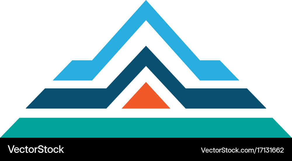 Roof house triangle abstract logo Royalty Free Vector Image