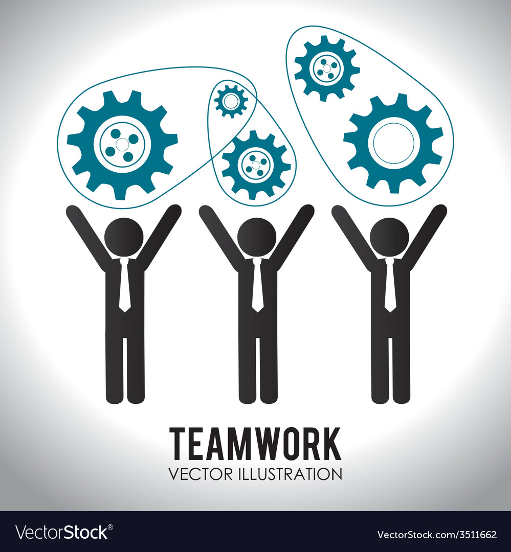 Teamwork design Royalty Free Vector Image - VectorStock