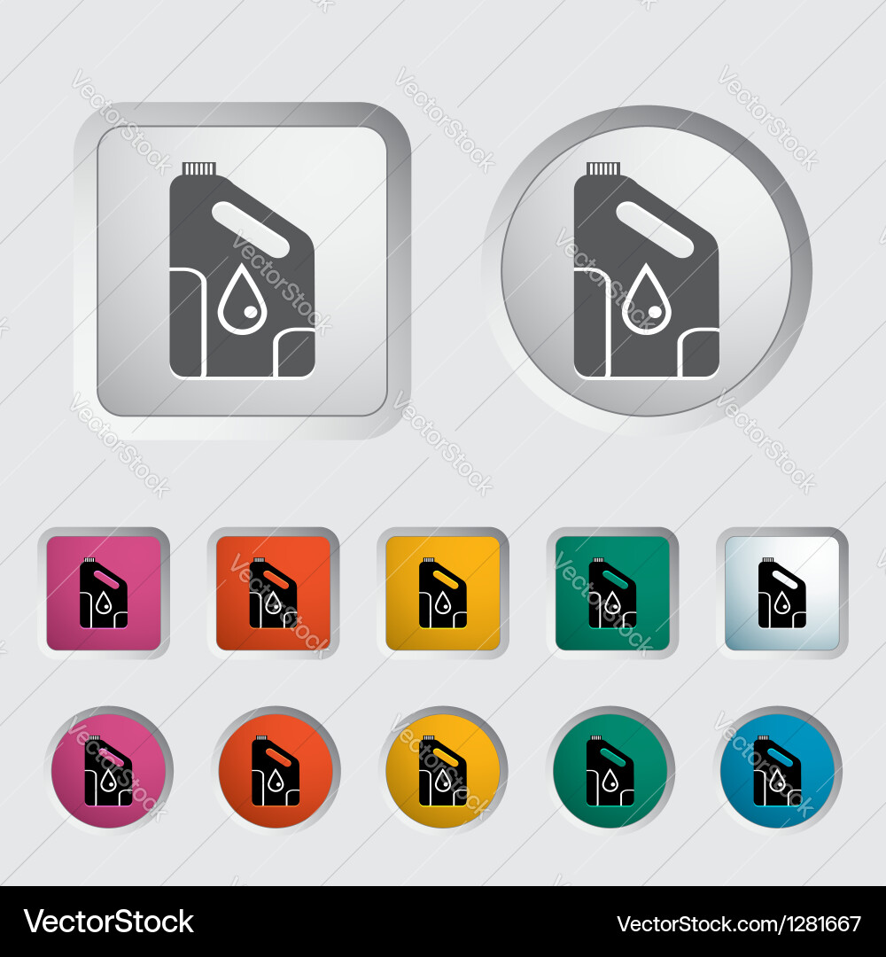 Icon cans of engine oil Royalty Free Vector Image