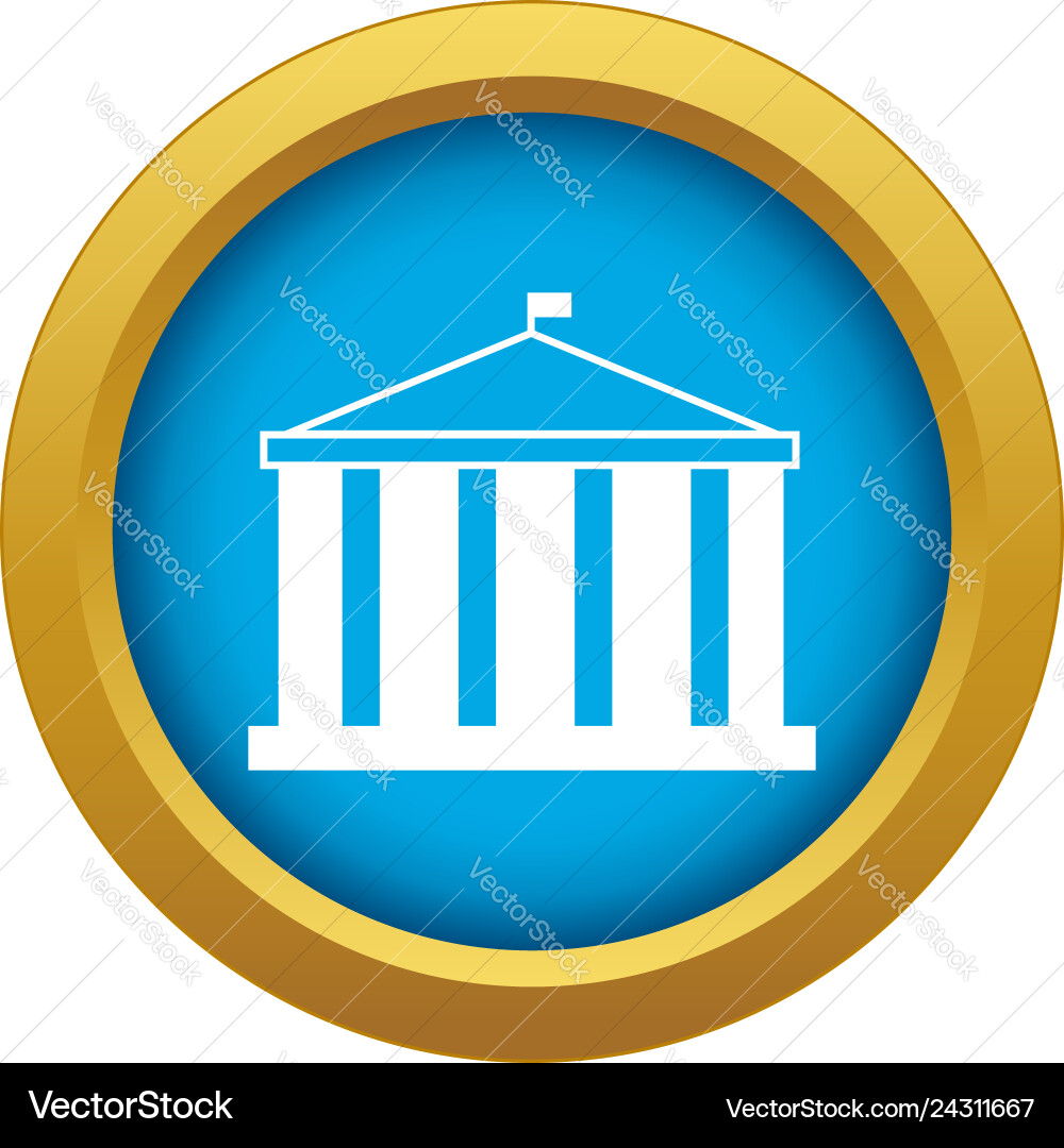 People meeting icon blue isolated Royalty Free Vector Image