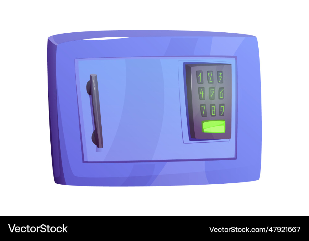 Vault or safe box Royalty Free Vector Image - VectorStock