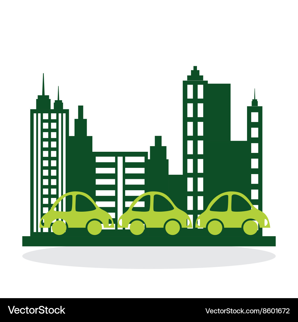 Ecology design protection and green concept Vector Image